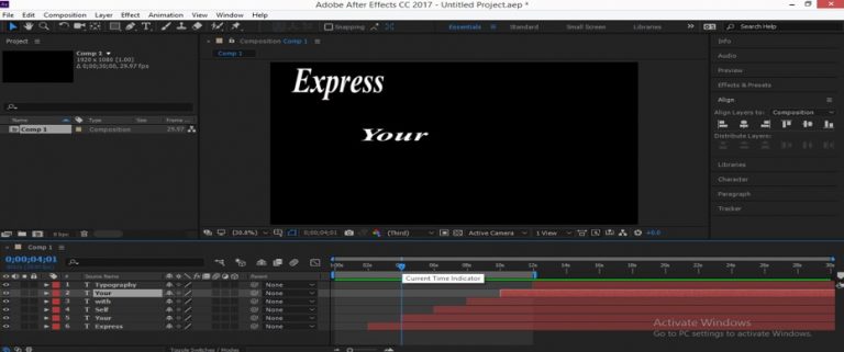 Typography in After Effects | How to Create Typography in After Effect?