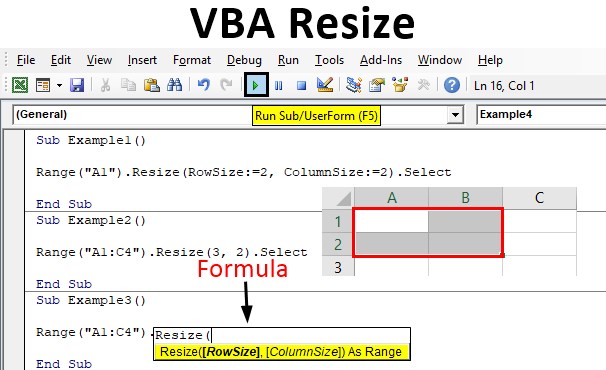 VBA Resize How To Use Resize Property In Excel VBA Programming 