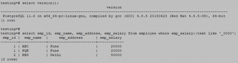 Wildcards in PostgreSQL | Exmples of all Wildcards in PostgreSQL