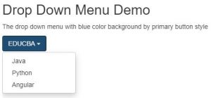 Bootstrap Dropdown Menu | Concise Guide to Bootstrap Dropdown Menu