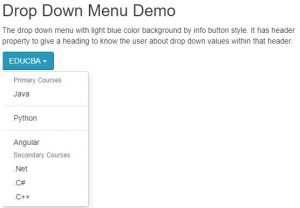 Bootstrap Dropdown Menu | Concise Guide to Bootstrap Dropdown Menu