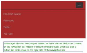 Bootstrap Hamburger Menu | How Hamburger Menu works in Bootstrap?
