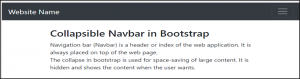 Bootstrap Collapse Navbar | How to Work it in Bootstrap with Examples