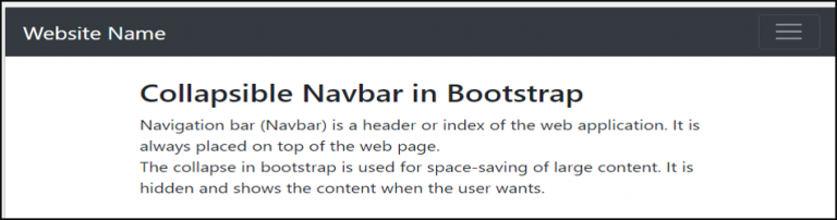 Bootstrap Collapse Navbar | How to Work it in Bootstrap with Examples Bootstrap Collapse Navbar | How to Work it in Bootstrap with Examples