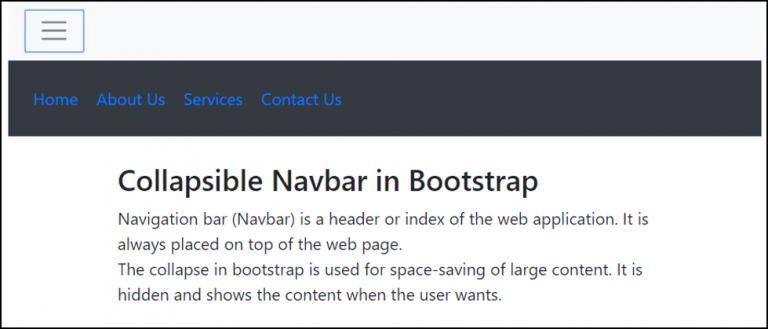 Bootstrap Collapse Navbar How To Work It In Bootstrap With Examples