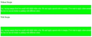 CSS Margin Color | Understanding of Different CSS Margin Color