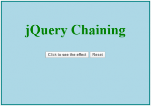 jQuery Chaining | 3 Examples to Implement jQuery Chaining()