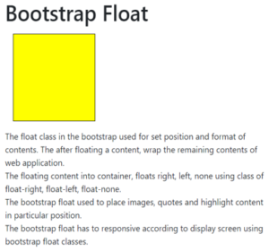 Bootstrap Float | Syntax and Different Examples of Bootstrap Float