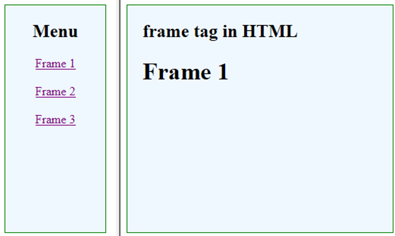  Html Frame Menu Example Aoimoricb jp