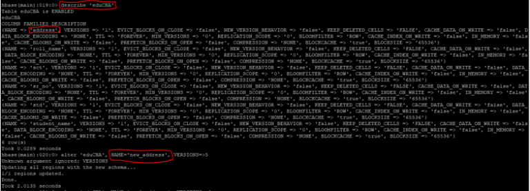 Hbase Shell Commands Learn The 3 Different Categories With Examples
