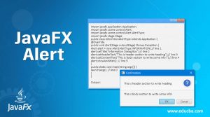 JavaFX Alert | Working | Methods | Types | Constructors