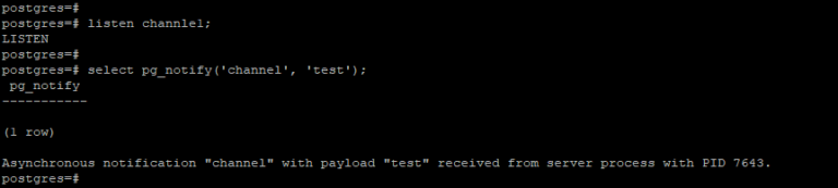 Postgresql Notify How Notify Works In Postgresql With Example
