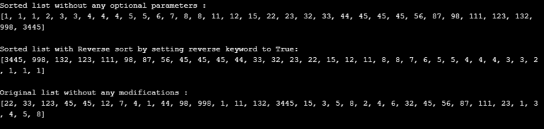 Python Sorted Function How Does Python Sorted Function Work