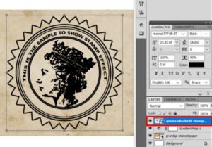 Stamp Effect in Photoshop | Create a Postage Stamp Text in Photoshop