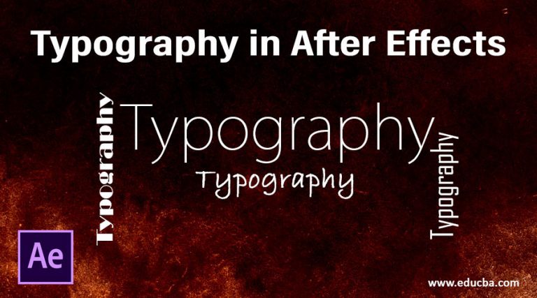 Typography in After Effects | How to Create Typography in After Effect?