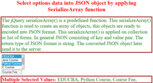 jQuery serializeArray | How does serializeArray() Function work | Examples