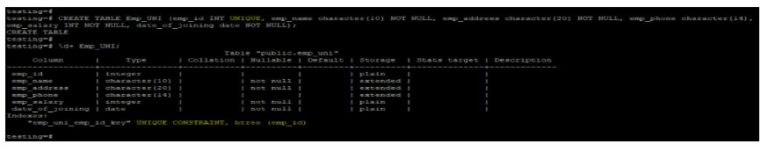 PostgreSQL UNIQUE Constraint | How UNIQUE Constraint works?