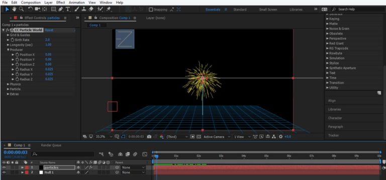 After Effects Particles Creating Atmospheric Particles In After Effects