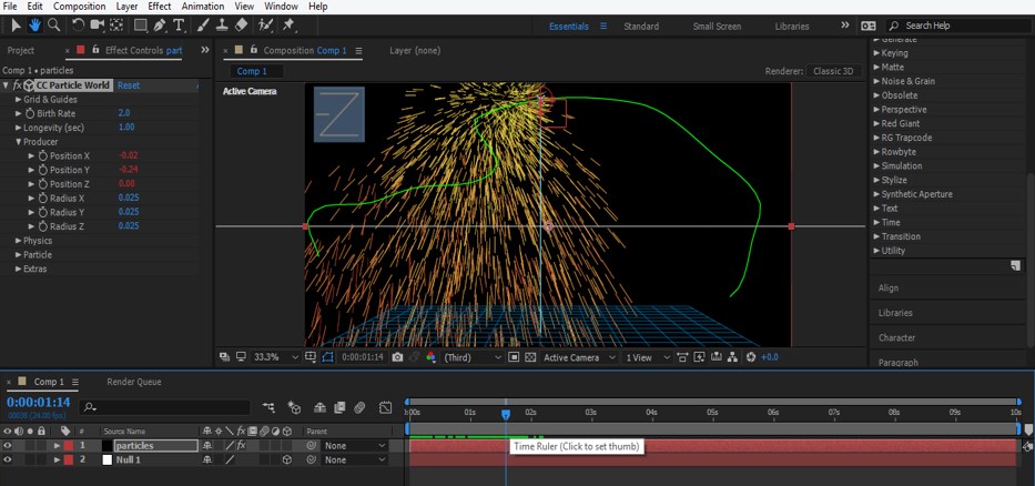 After Effects Particles Creating Atmospheric Particles In After Effects