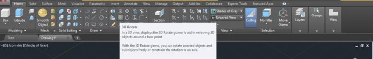 Autocad 3d Rotate Autocad Commands For Modifying Drawing Shapes