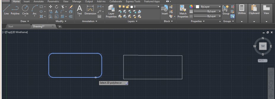 AutoCAD Fillet Tutorials To Create Fillet Command In AutoCAD