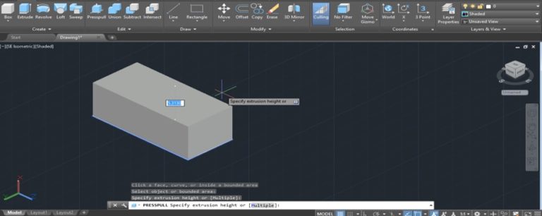 AutoCAD Presspull | Uses of Presspull Command in AutoCAD