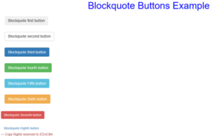 Bootstrap Blockquote | How does Blockquote work with Examples