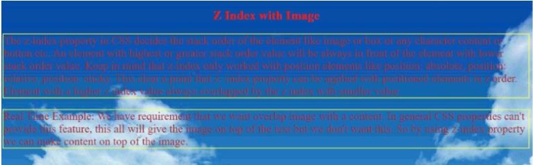 CSS z-index | How does Z-index property work in CSS with Examples? CSS z-index | How does Z-index property work in CSS with Examples?