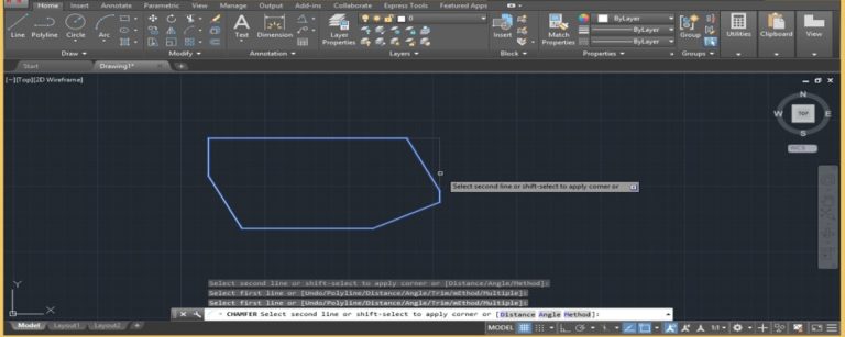 Chamfer in AutoCAD | How to Use Chamfer Command in AutoCAD?