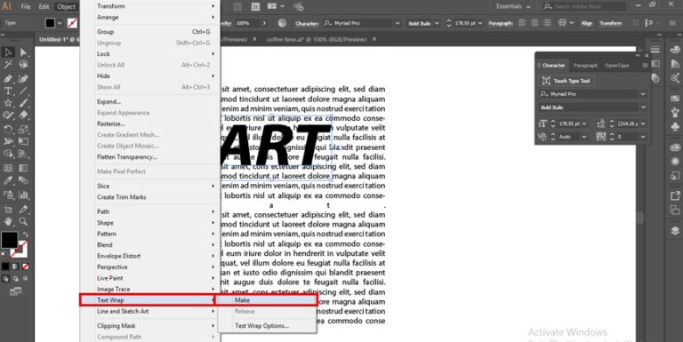 How to Warp Text in Illustrator? | Warping Text into any Shape in ...