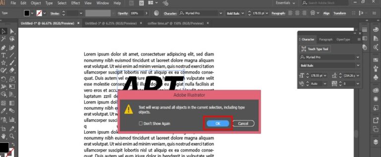 How to Warp Text in Illustrator? | Warping Text into any Shape in ...
