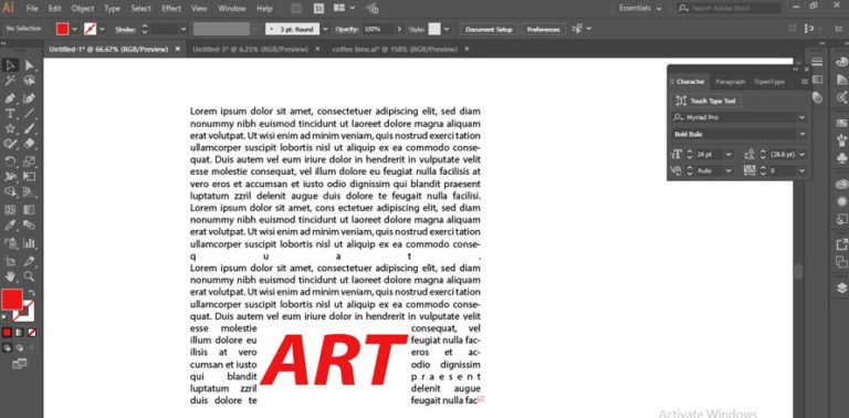 How to Warp Text in Illustrator? | Warping Text into any Shape in ...