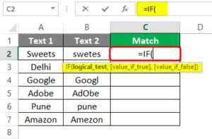 compare Two Columns in Excel for Match- Top Examples