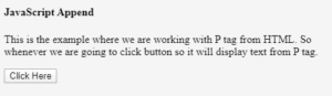 JavaScript Append | How Does Javascript Append Work in HTML?