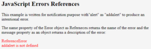 JavaScript References | Learn the Examples of JavaScript References