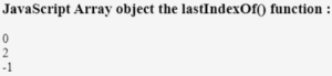 JavaScript lastIndexOf() | Functions & Examples of lastIndexOf() Function