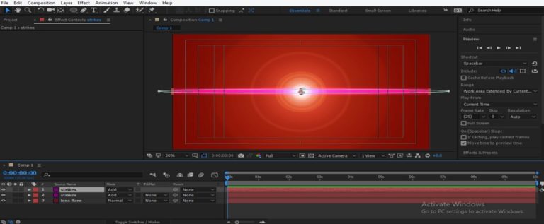 Lens Flare in After Effects | Animating Layers Using Lens Flare Effects