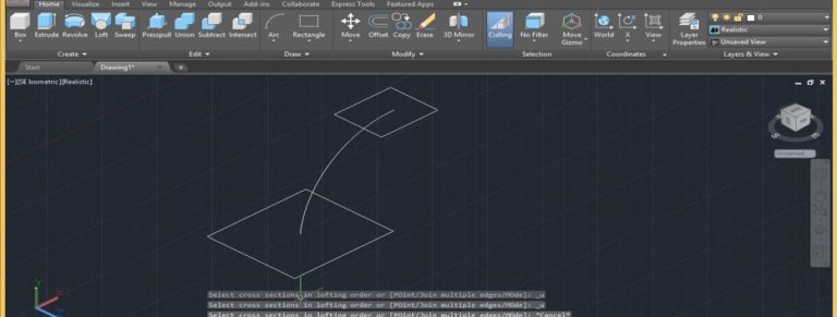 Loft in AutoCAD | Steps to Use the Loft Command in AutoCAD