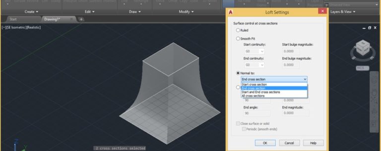 Loft in AutoCAD | Steps to Use the Loft Command in AutoCAD