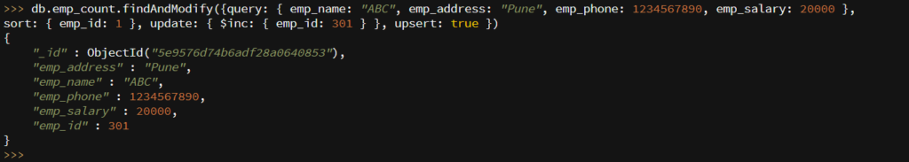 Mongodb Findandmodify Examples Of Mongodb Findandmodify
