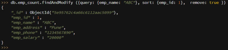 Mongodb Findandmodify Examples Of Mongodb Findandmodify 