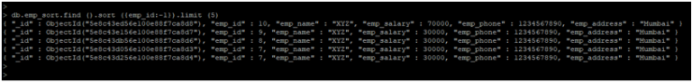 Mongodb Sort A Quick Glance Of Mongodb Sort With Examples