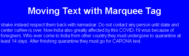 Moving Text In HTML LaptrinhX