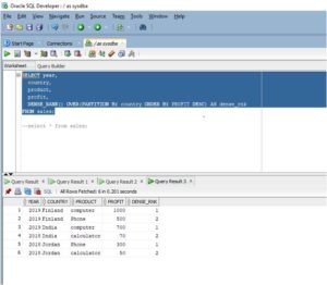 Oracle Window Functions | Examples of Oracle Window Functions