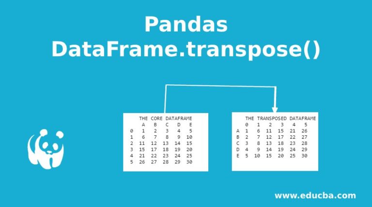 Pandas DataFrame transpose Syntax Examples And Parameters