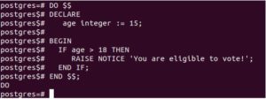 PostgreSQL IF Statement | How does PostgreSQL IF Statement work?