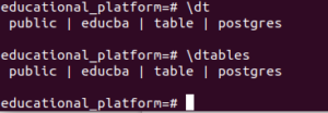 Listing out Tables in PostgreSQL Using psql, SELECT Query | EDUCBA