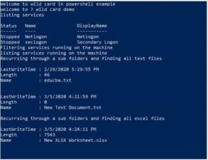 PowerShell Wildcards | Types of Wildcard Expressions in PowerShell