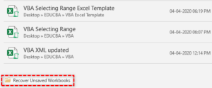Recover Document in Excel | What is Document Recovery in Excel?