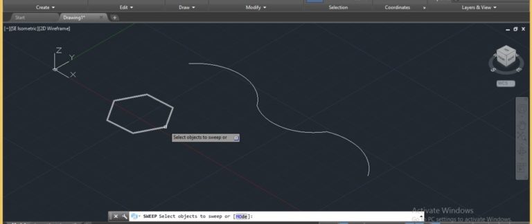 Sweep in AutoCAD | Create Effective Objects with Sweep Command